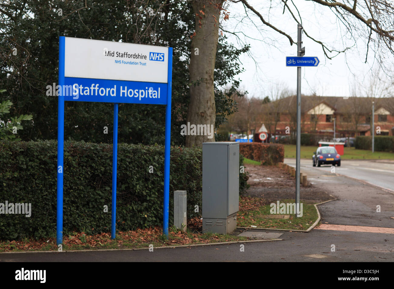 Stafford Hospital signage Stock Photo - Alamy