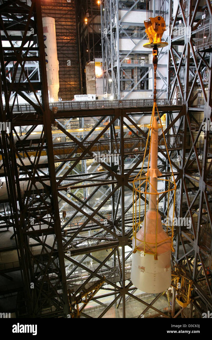 Ares I-X Test Rocket Complete (NASA, Ares, 08/14/09 Stock Photo - Alamy