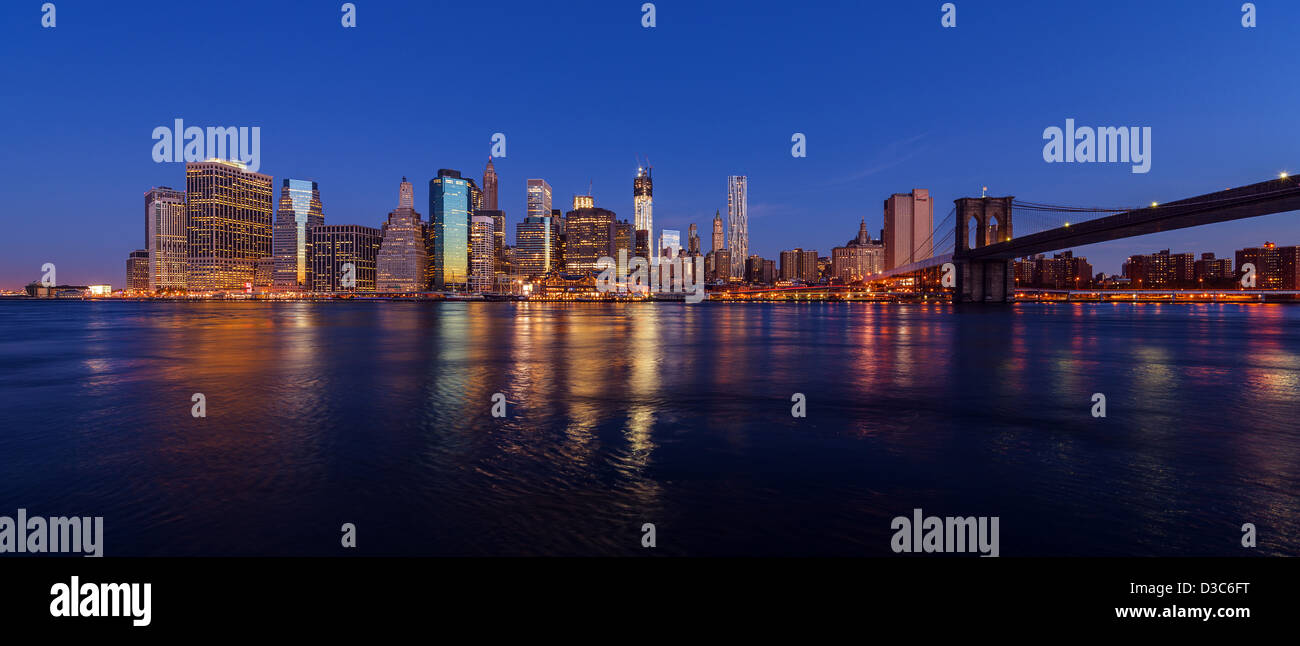 East river brooklyn and manhattan bridges bridge rivers hi-res stock ...