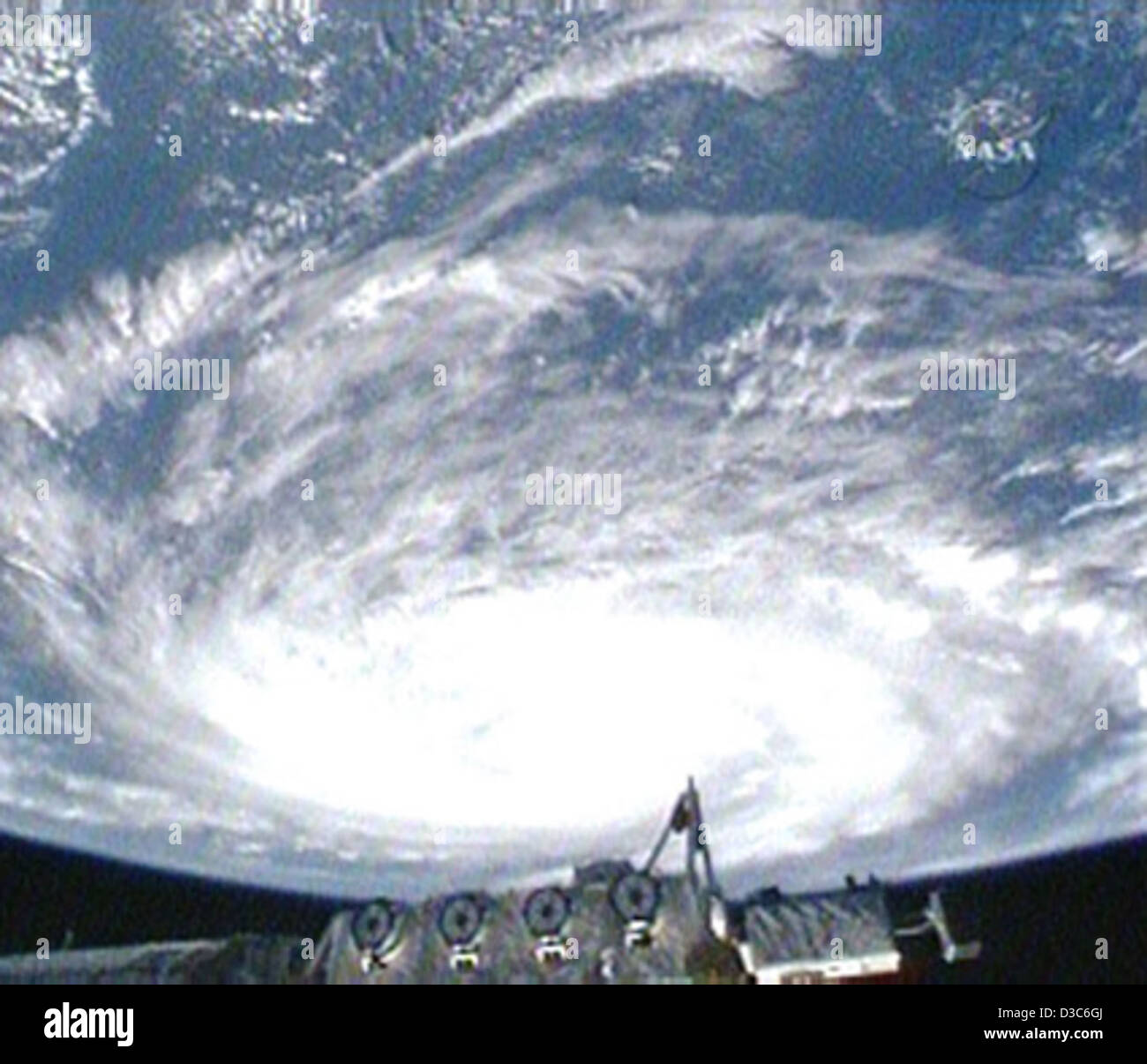 A satellite image of Hurricane Bill captured by NASA on August 17, 2009 ...