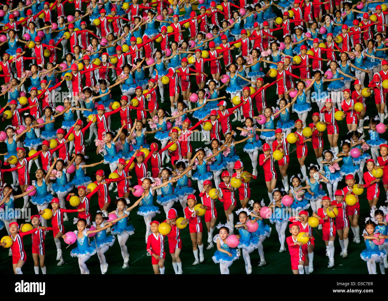 Arirang Mass Game In May Day Stadium, Pyongyang, North Korea Stock ...