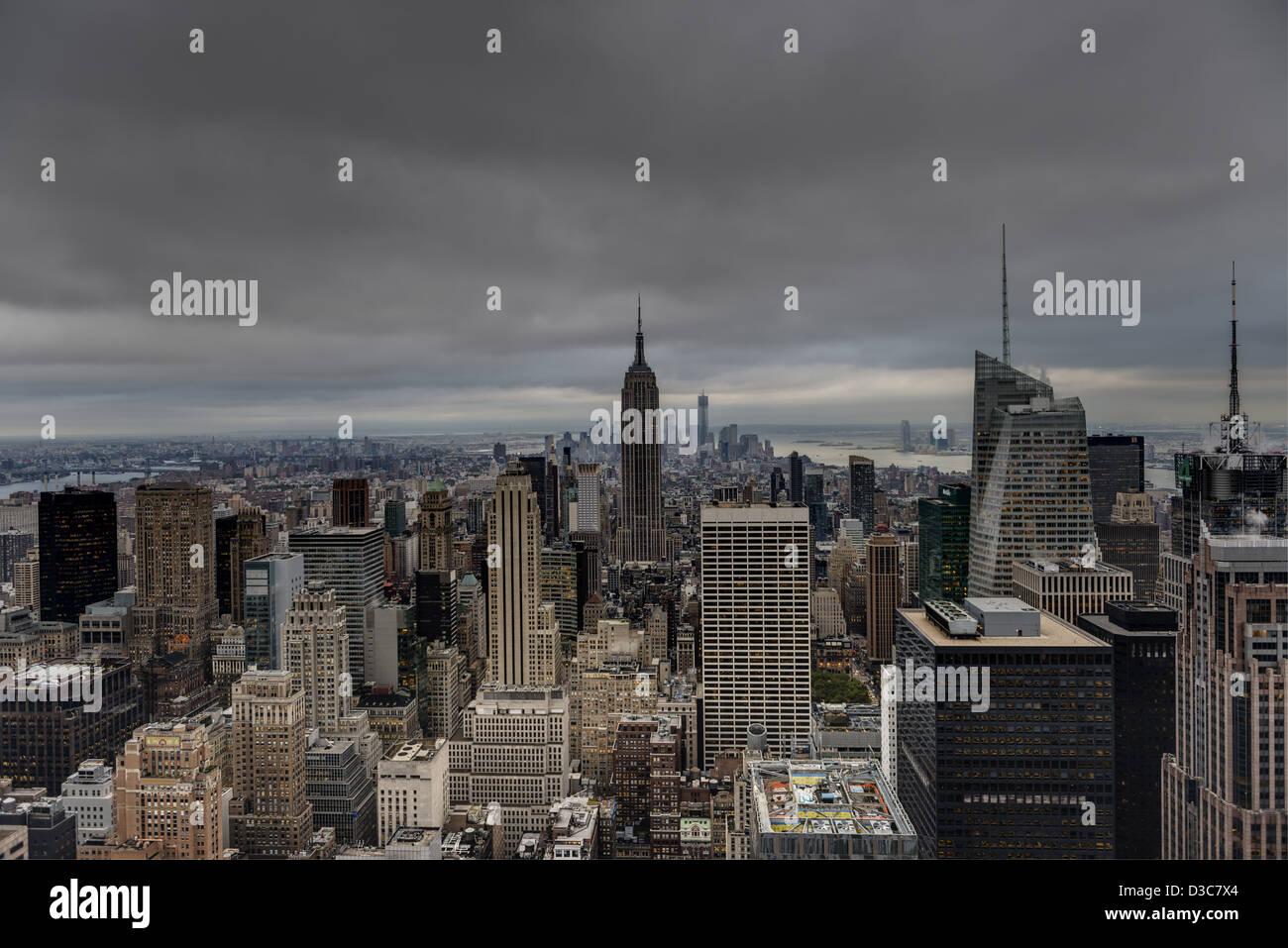 VIiew From Rockefeller Tower, Manhattan, New York City Stock Photo - Alamy