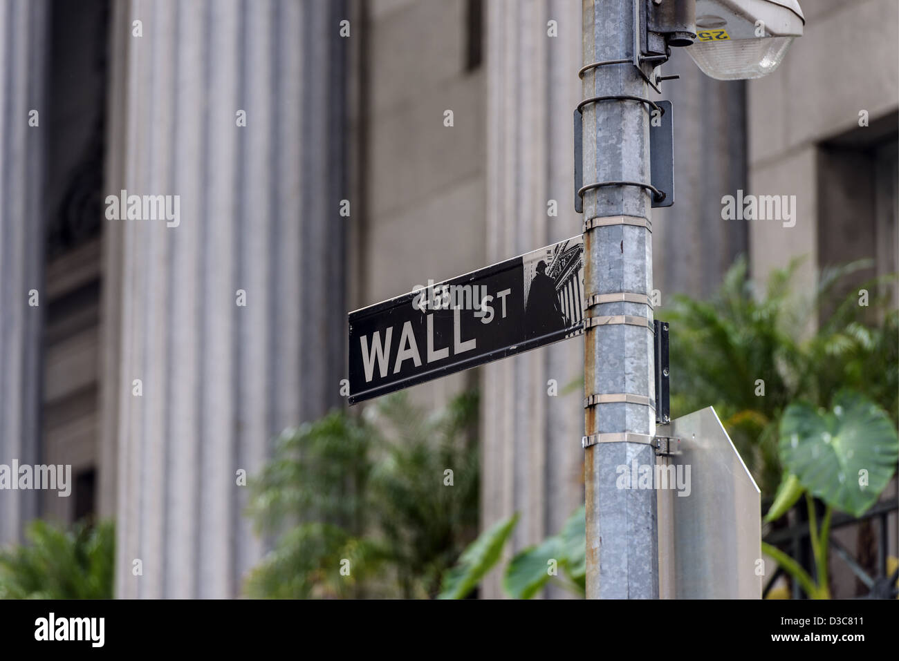 Wall Street Sign Post