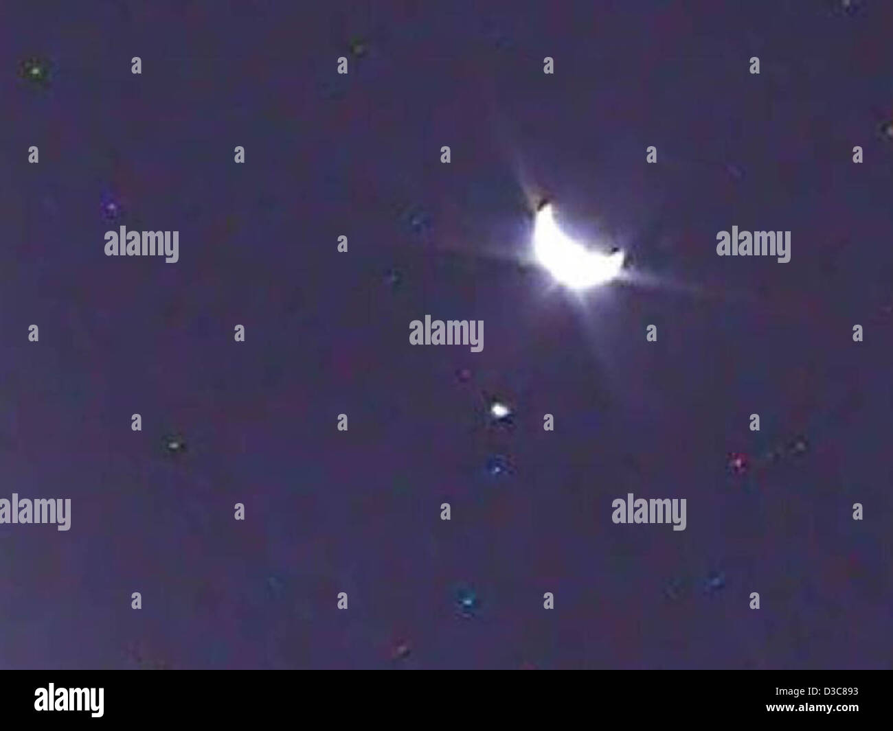 The LCROSS mission captured a crescent Earth as viewed from the Moon ...