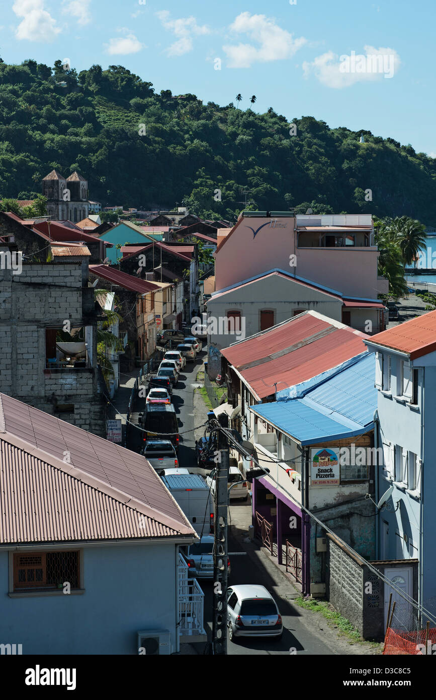 street of Historical city of Saint-Pierre, Martinique Island, Lesser ...