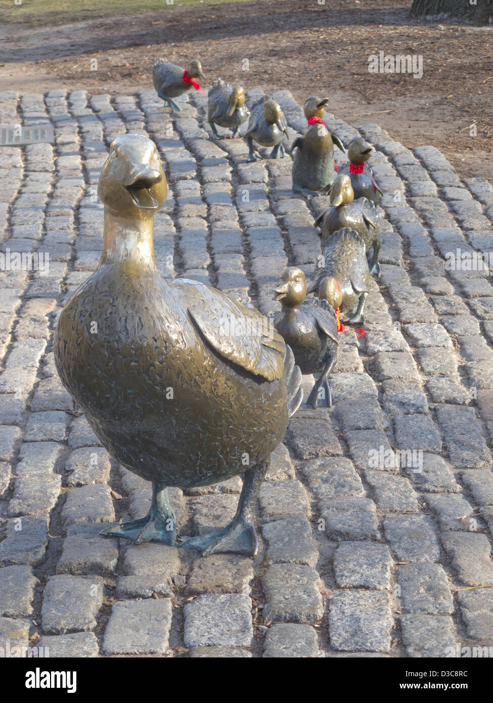 Make Way duck statues in Boston Public Garden Stock Photo - Alamy