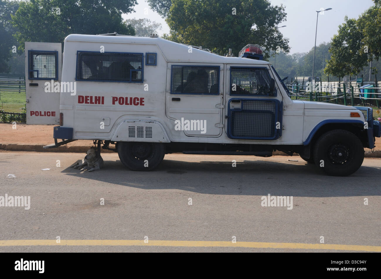 Delhi Police at New Delhi, India Stock Photo - Alamy