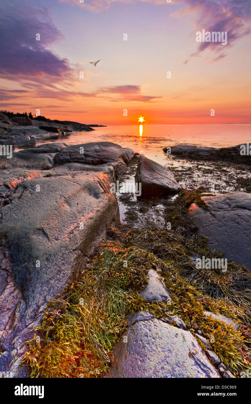 Spectacular sunshine in Bergeronnes-Canada (Atlantic Ocean Stock Photo ...