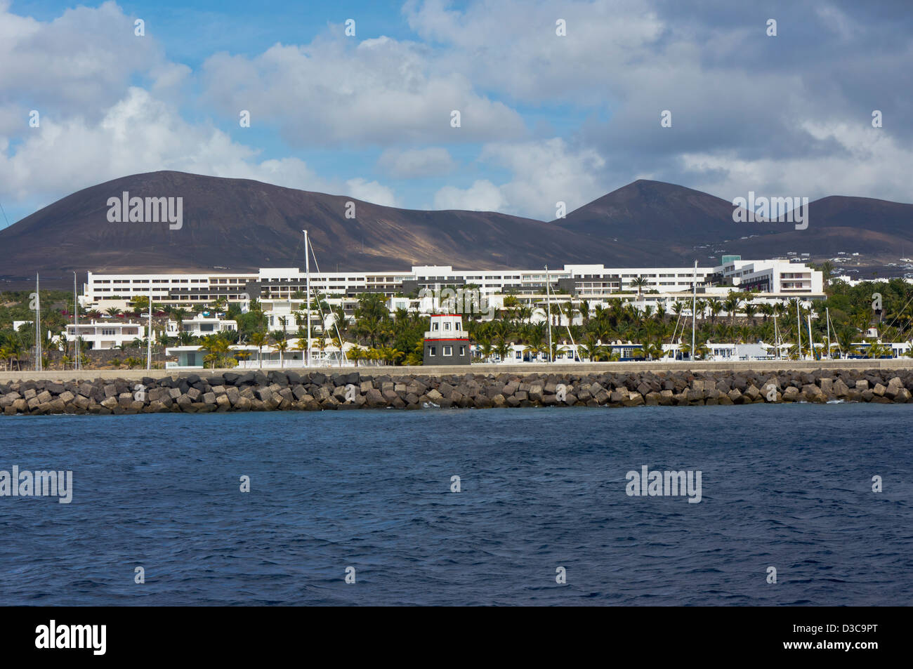 Puerto Calero harbour Lanzarote Canary Island Stock Photo - Alamy