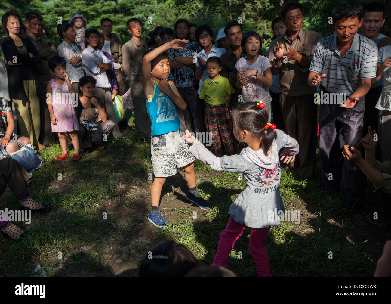 North Korean Having Fun In Parks On National Day, Pyongyang, North ...