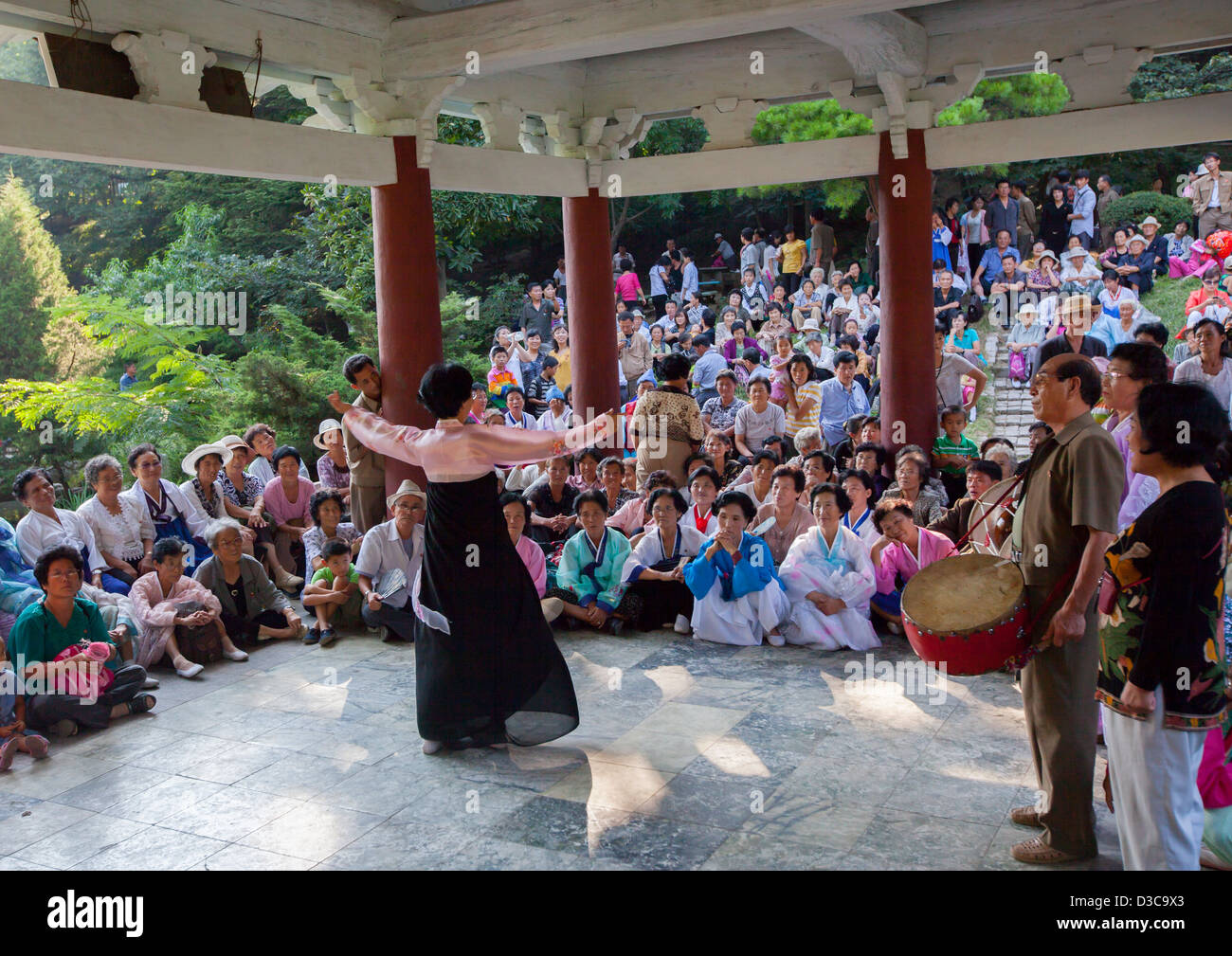 North Korean Having Fun In Parks On National Day, Pyongyang, North ...