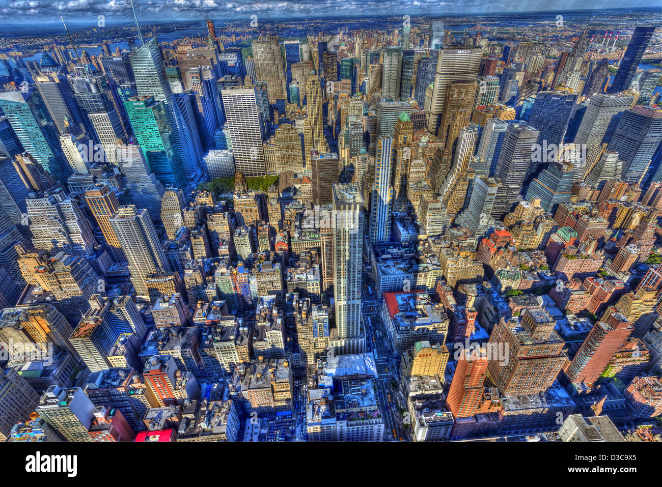Manhattan, Skyline, New York City (Special Effect Stock Photo - Alamy