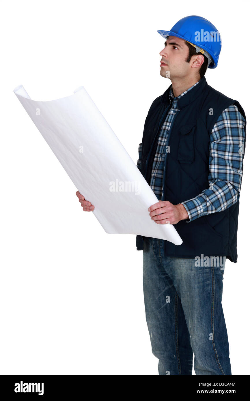 Confused construction Cut Out Stock Images & Pictures - Alamy
