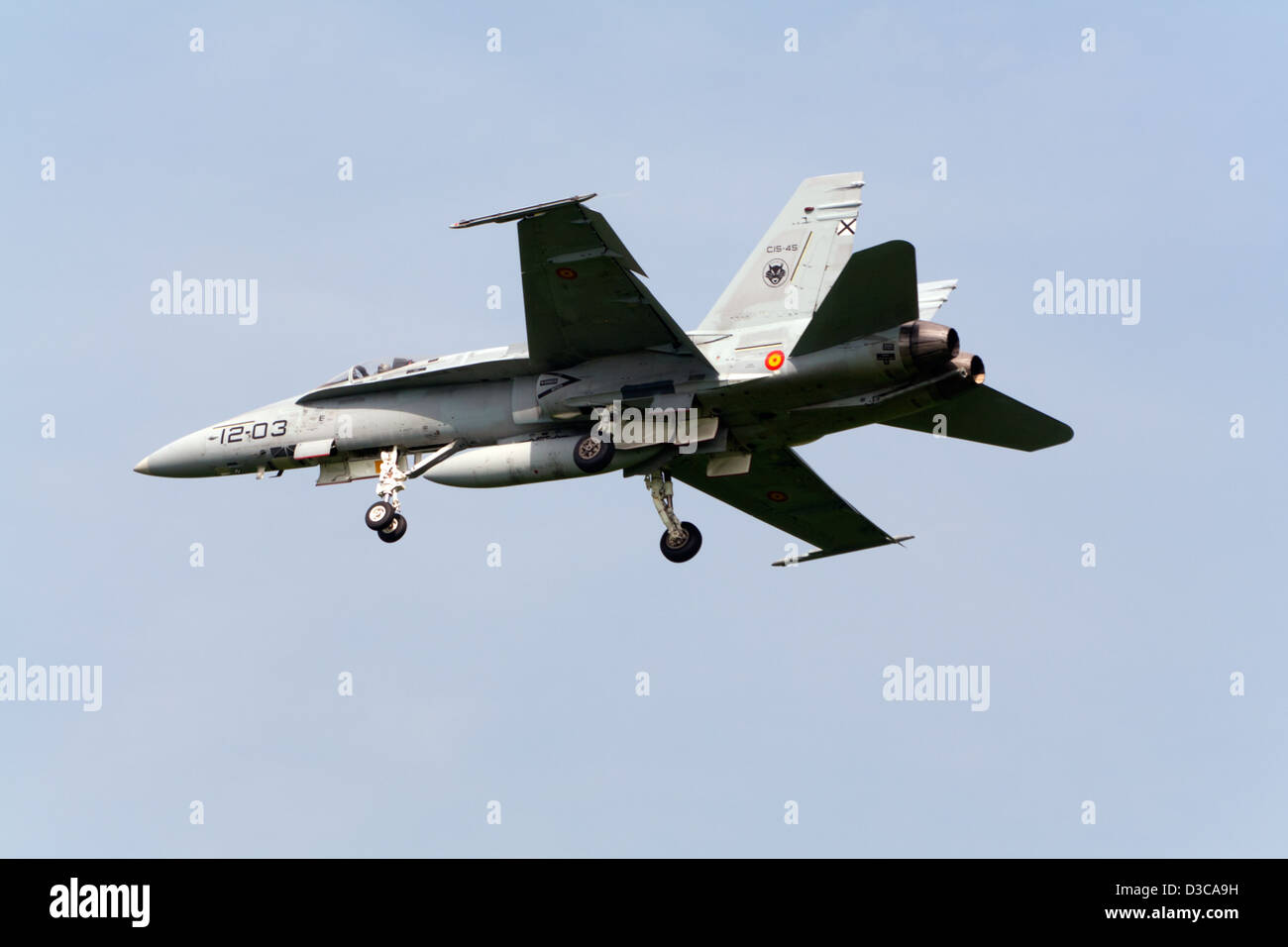 Spanish Air Force F/A-18 fighter jet Stock Photo - Alamy