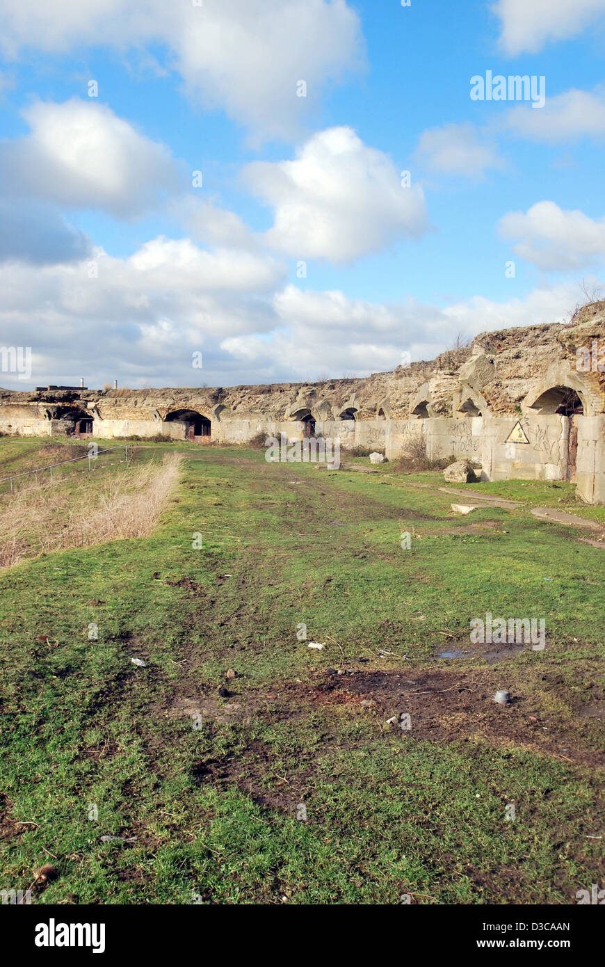 The remains of Shornemead Fort in Kent by the River Thames Stock Photo ...