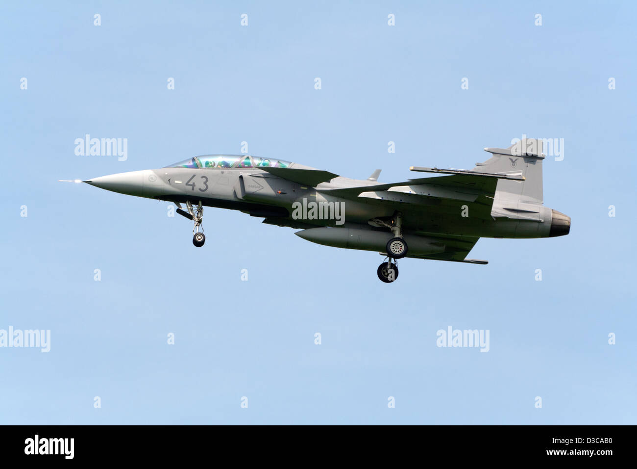 Hungarian Air Force Saab JAS-39 Gripen fighter jet Stock Photo - Alamy