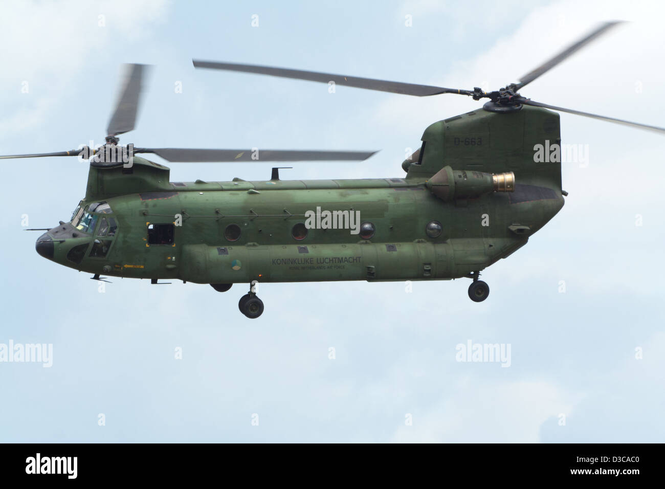 Netherlands Air Force CH-47 Chinook transport helicopter Stock Photo ...