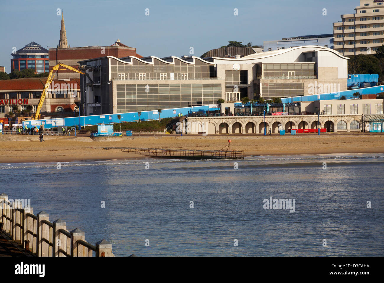 Bournemouth, UK 15 February 2013. The bulldozers start tearing down the ...