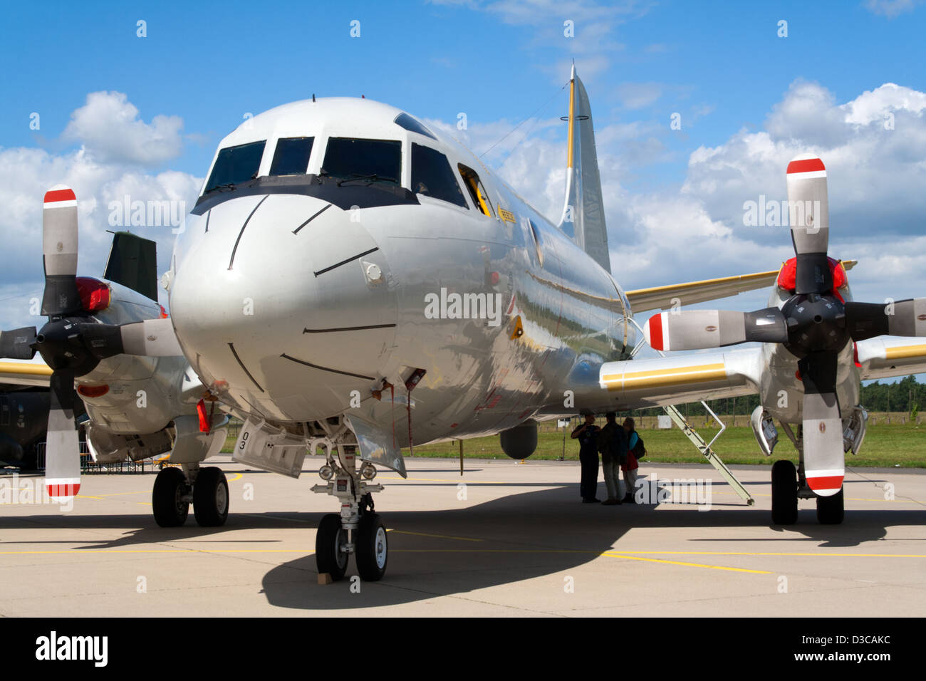 Navy P-3 Orion airplane Stock Photo - Alamy