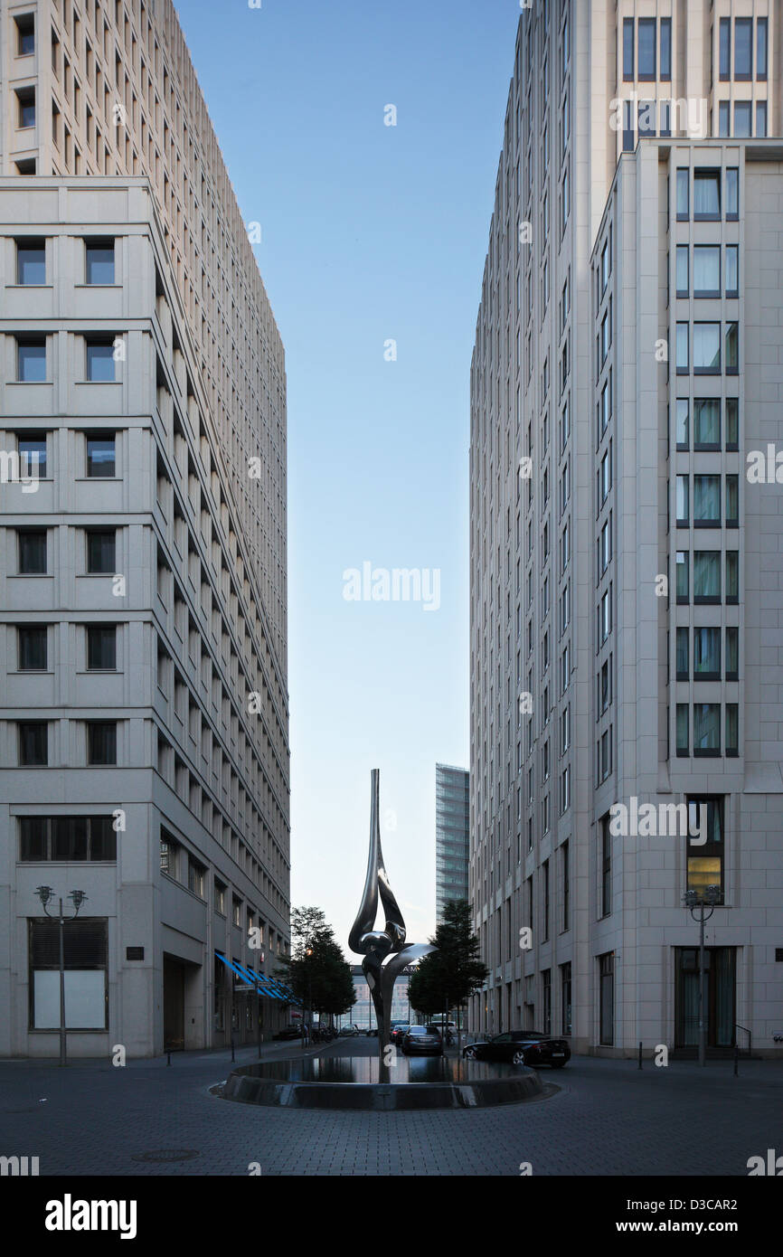 Berlin, Germany, Delbrueck-house and Beisheim Center on the Lenne ...