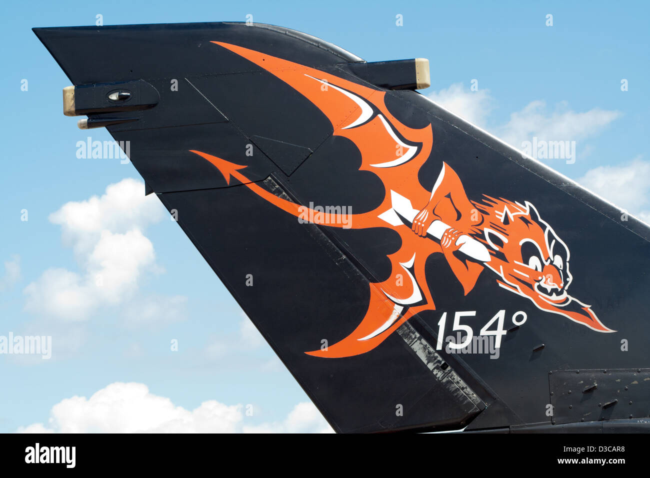 Italian Air Force Tornado fighter jet tail Stock Photo - Alamy