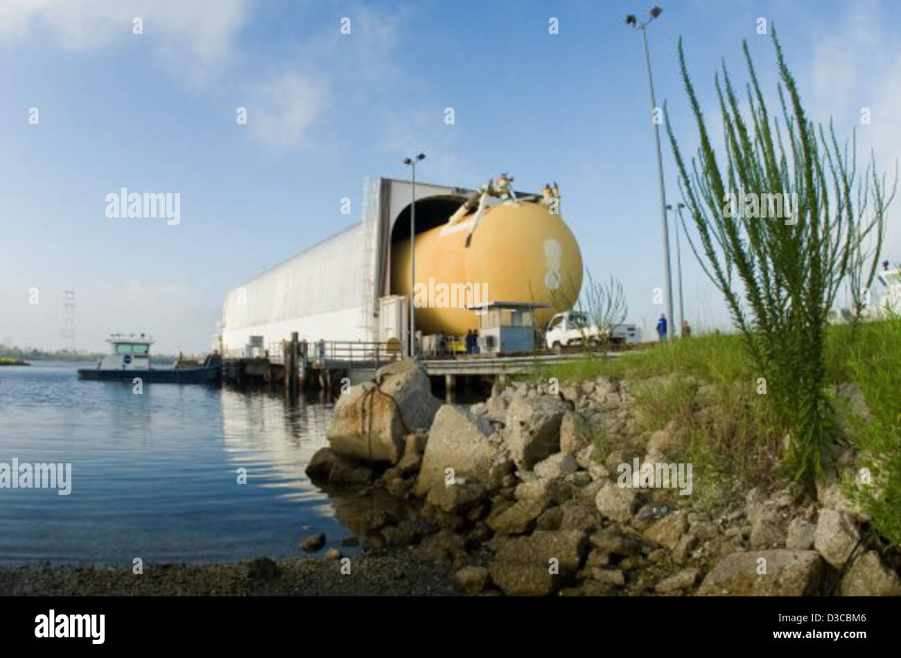 NASA’s External Tank ET-134 is pictured at the Michoud Assembly ...