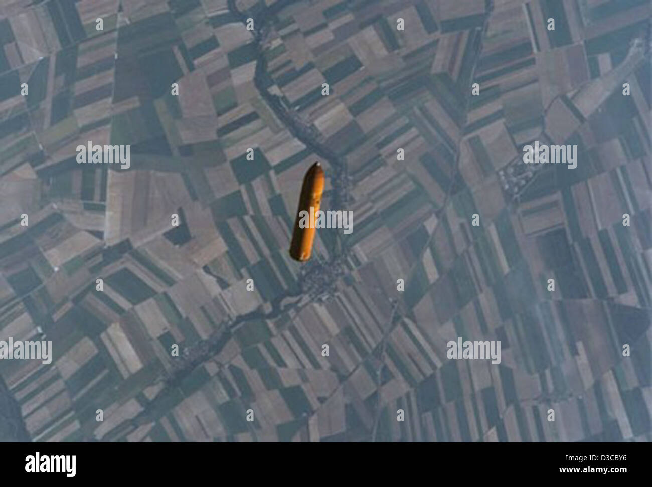 Space shuttle external tank above earth nasa hi-res stock photography ...