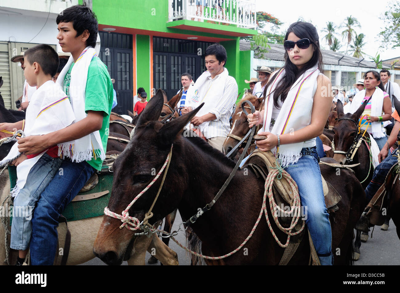 " Cabalgata- Festival del Sanjuanero Huilense " in RIVERA . Department ...