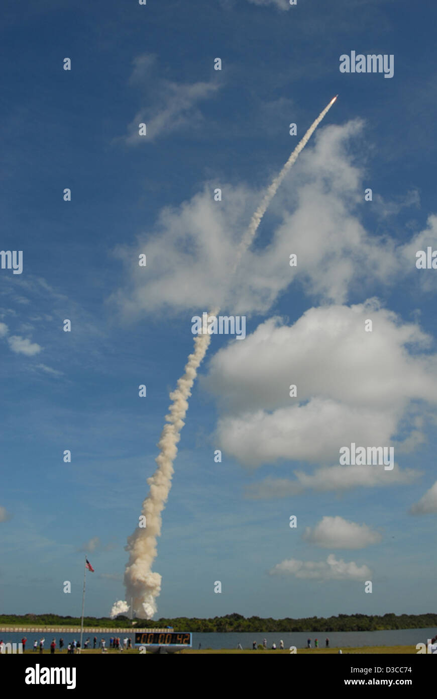 The Ares I-X rocket launched from Kennedy Space Center in 2009 as part ...
