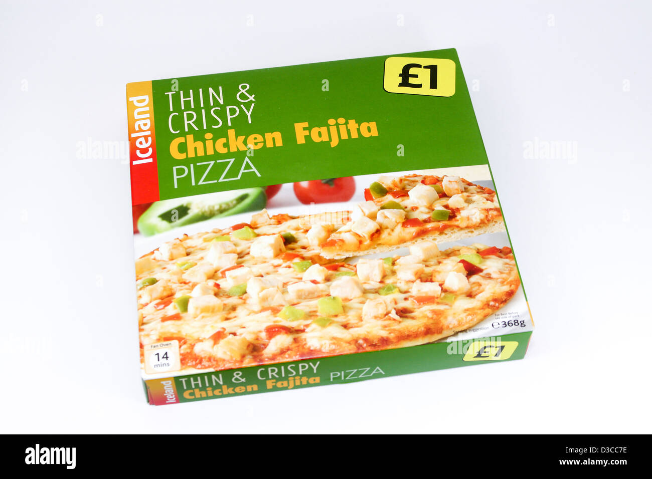 Iceland frozen foods chicken fajita pizza Stock Photo - Alamy