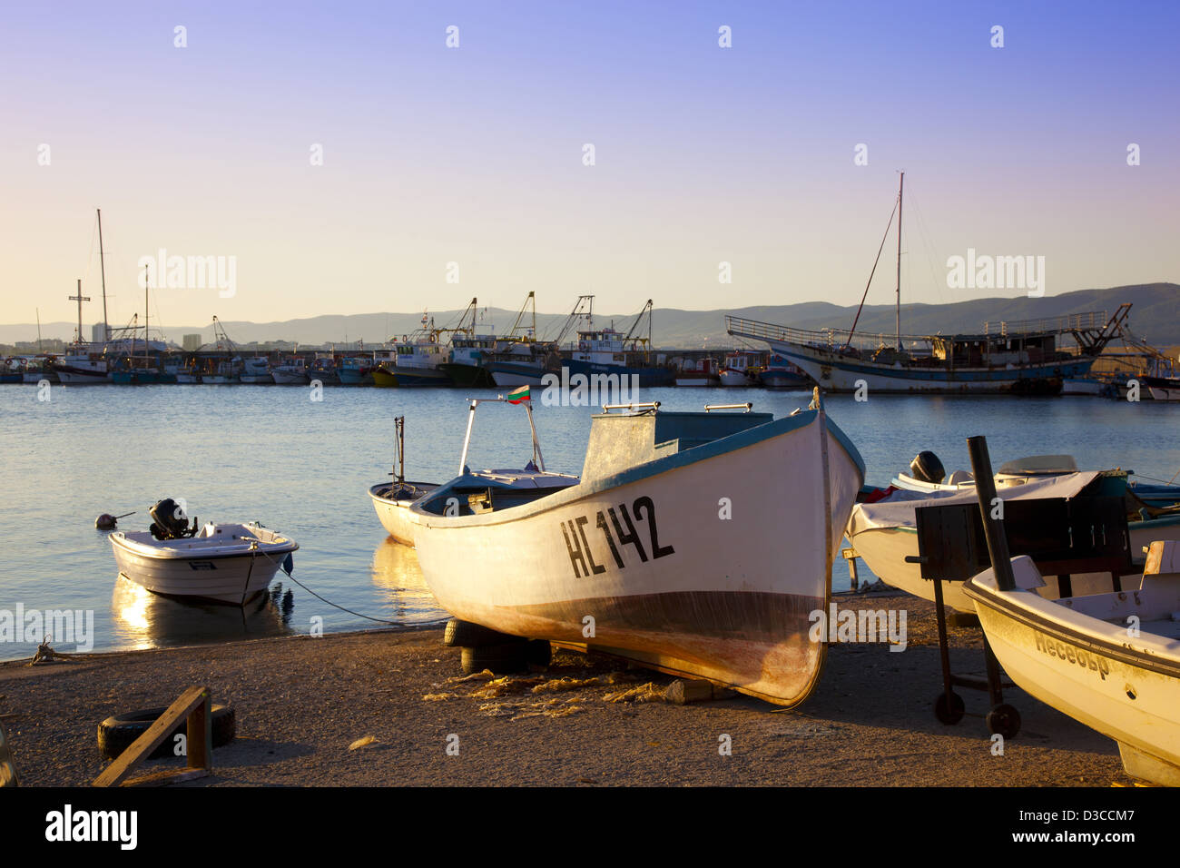Bulgaria, Europe, Black Sea, Nessebar, Seaport, Harbor, Small Fishing ...
