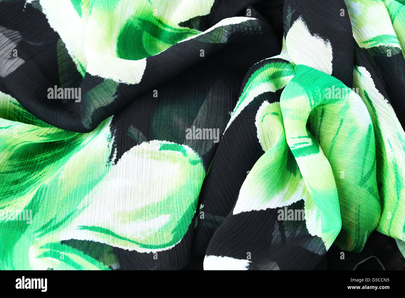 Green and black fabric as a background Stock Photo - Alamy