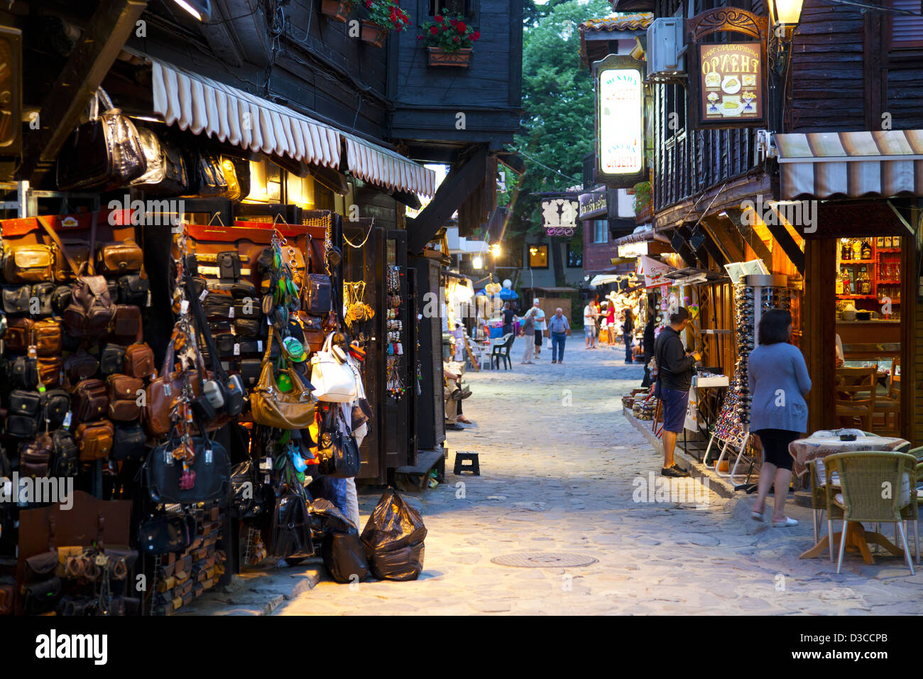 Bulgaria, Europe, Black Sea, Nessebar, Old Town, Street Scene, Souvenir ...