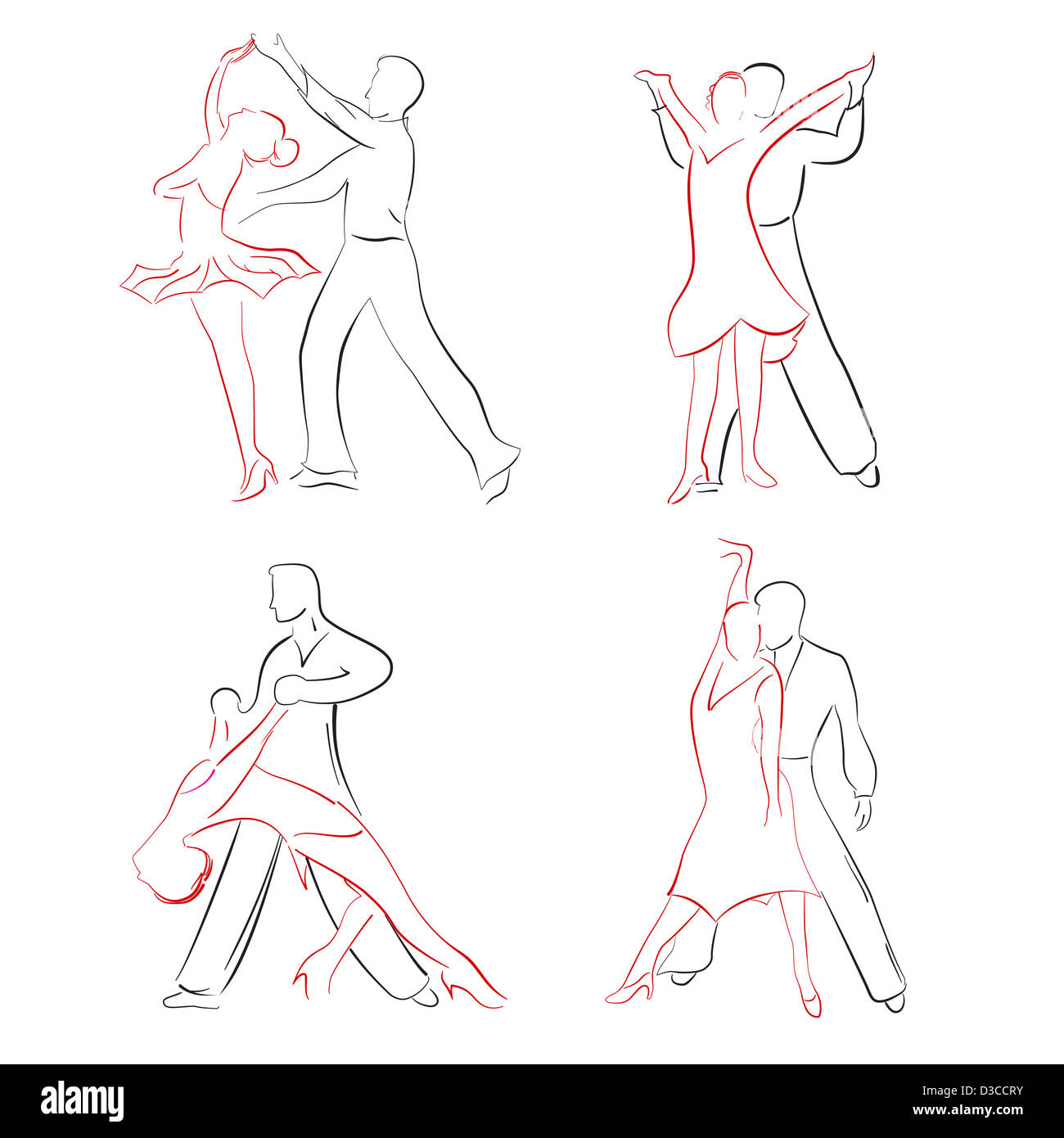 Cartoon of women dancing hi-res stock photography and images - Alamy