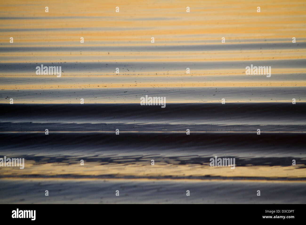 View of beautiful lines of water ripples on the morning water Stock ...