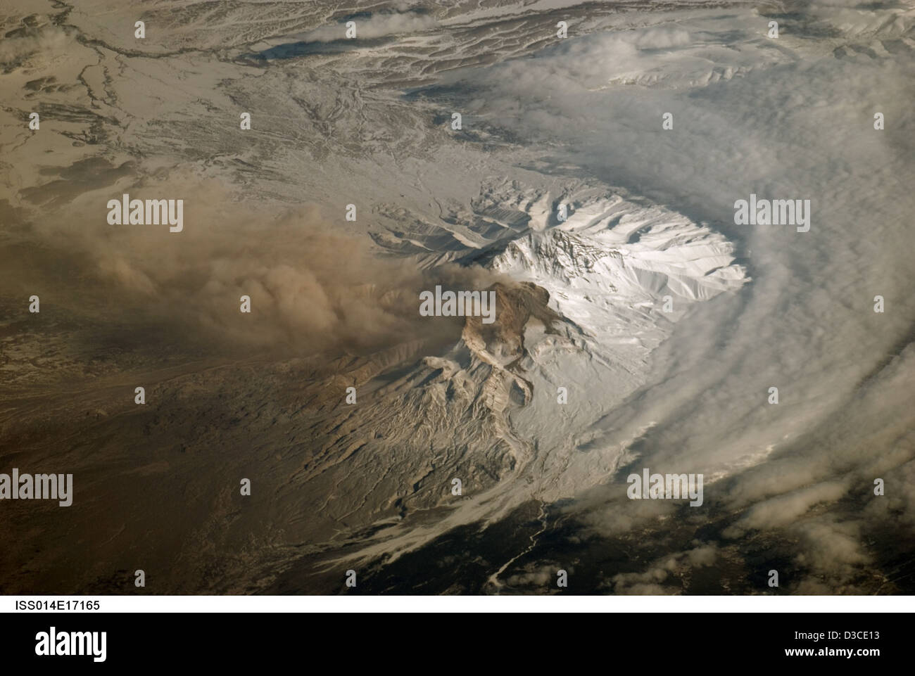 NASA's Crew Earth Observation captured an image of Shiveluch Volcano on ...