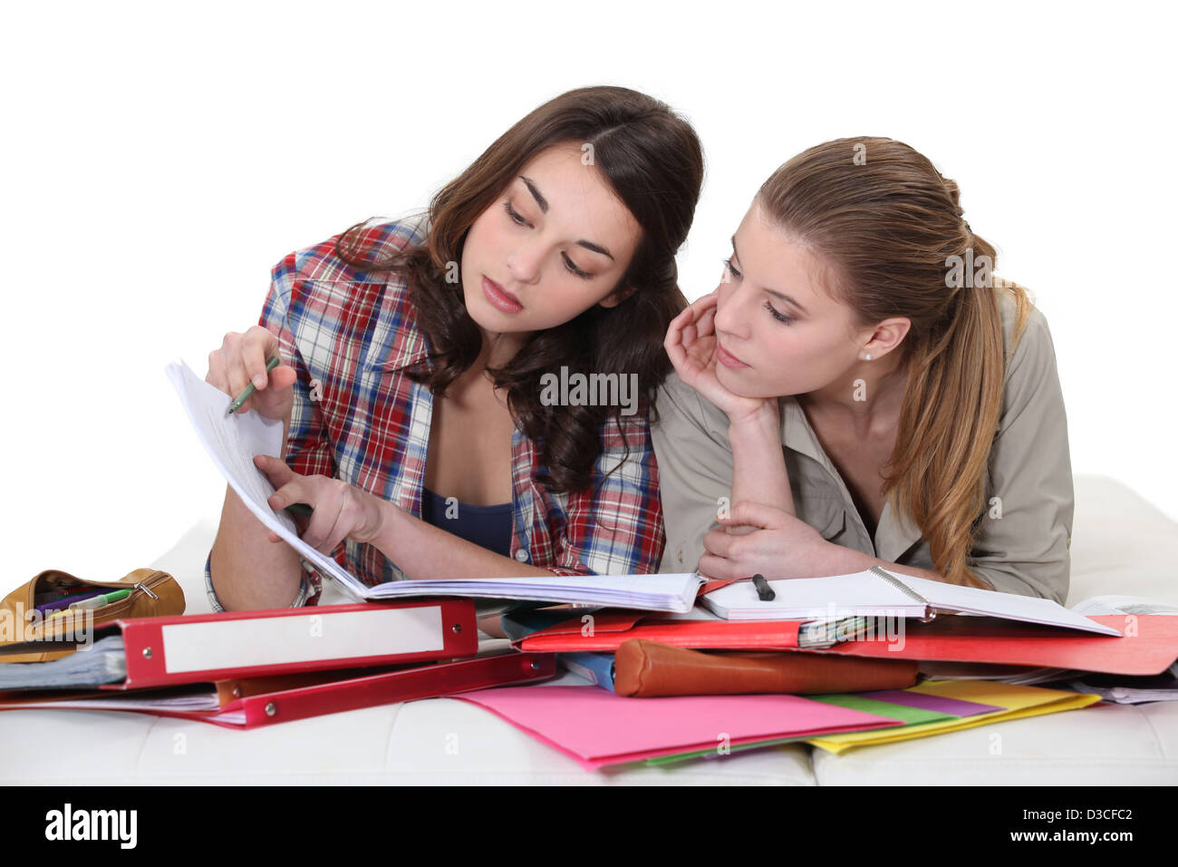 Two female students Stock Photo - Alamy