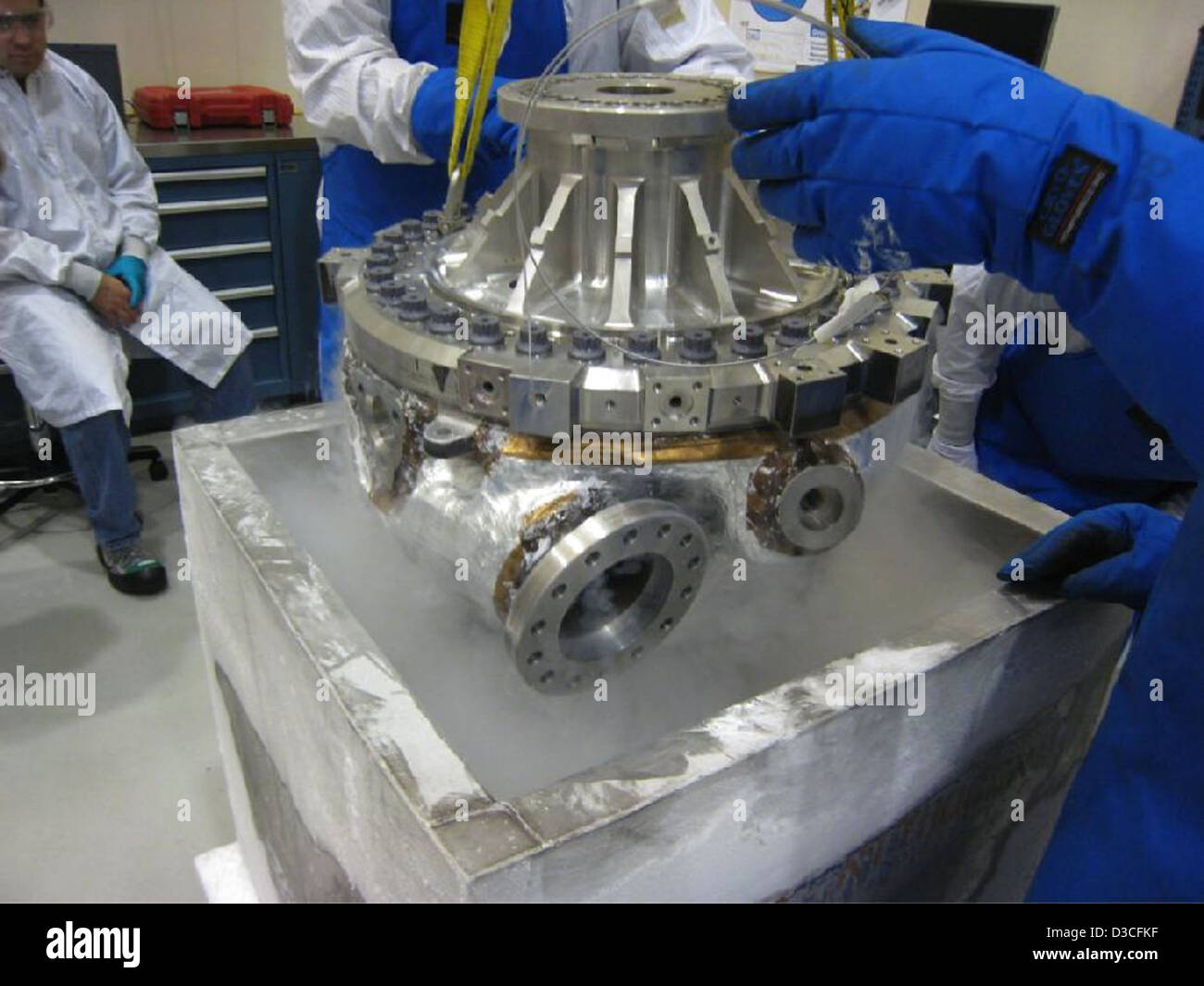 The J-2X rocket engine underwent testing with liquid nitrogen at NASA's ...