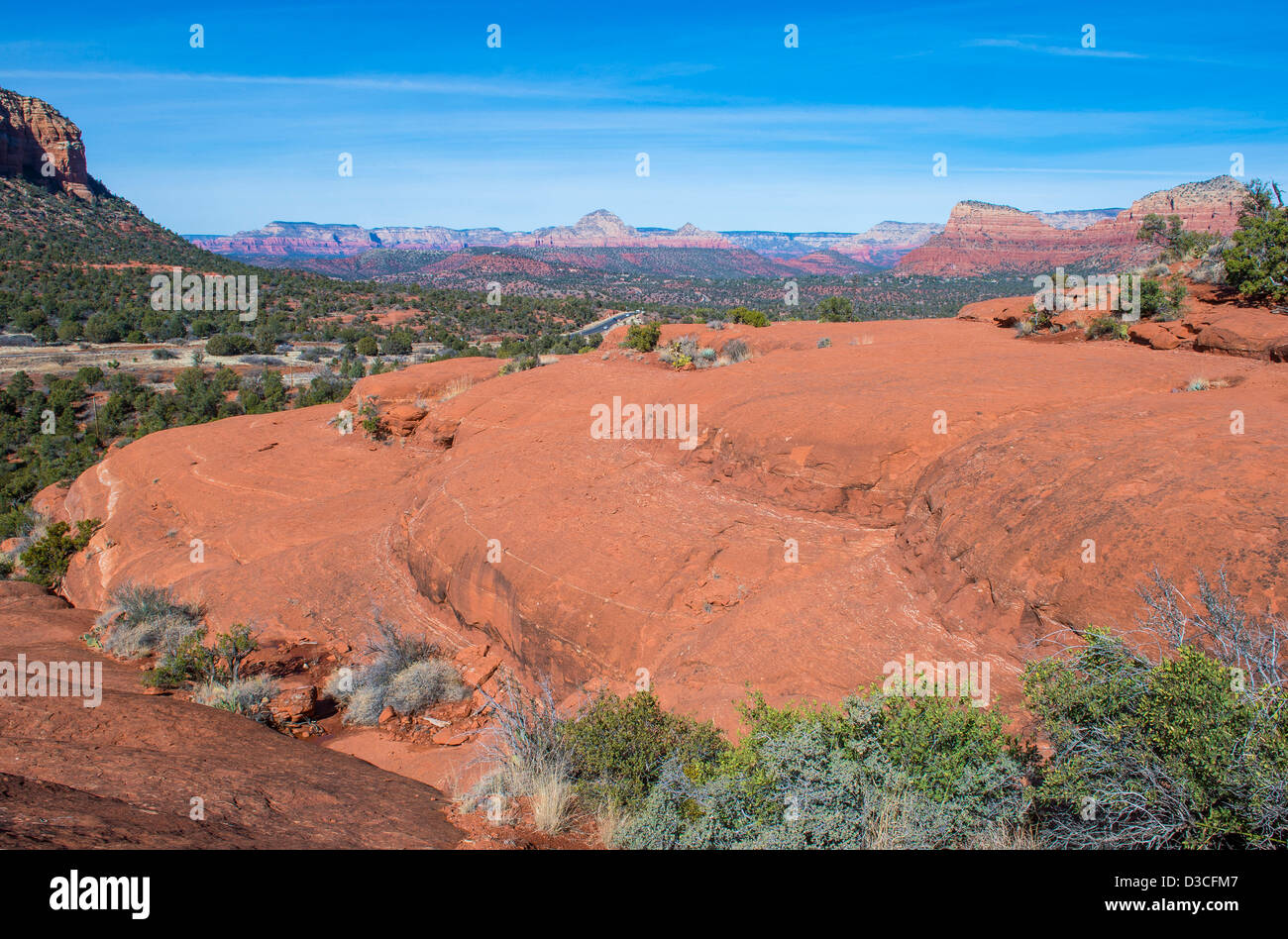 Sedona Arizona , area landscape with red sandstone cliffs Stock Photo ...