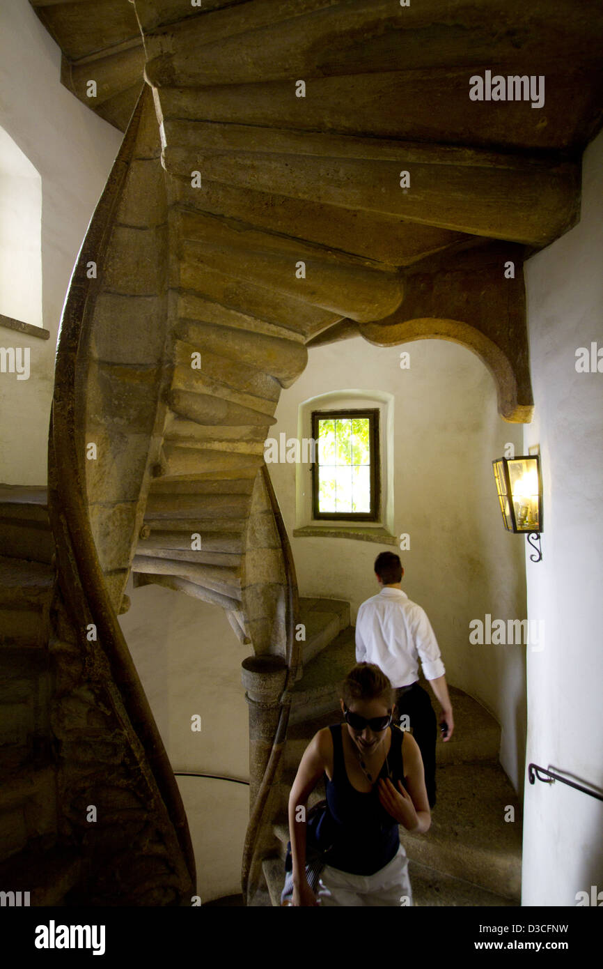 Austria, Styria, Graz, Burg, Double Spiral Staircase Stock Photo - Alamy