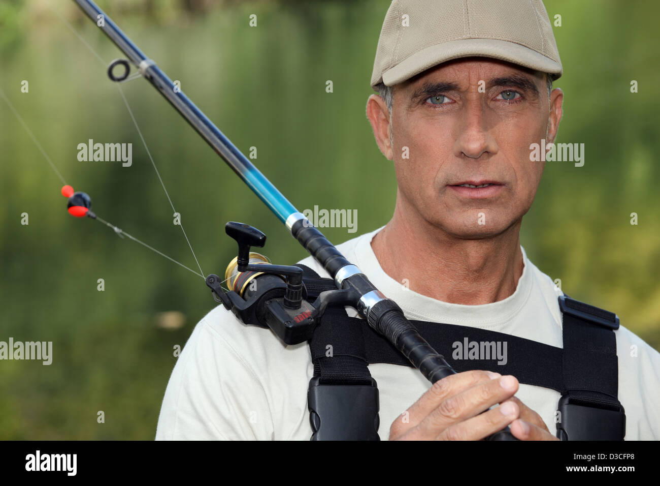 man with his tackle Stock Photo - Alamy