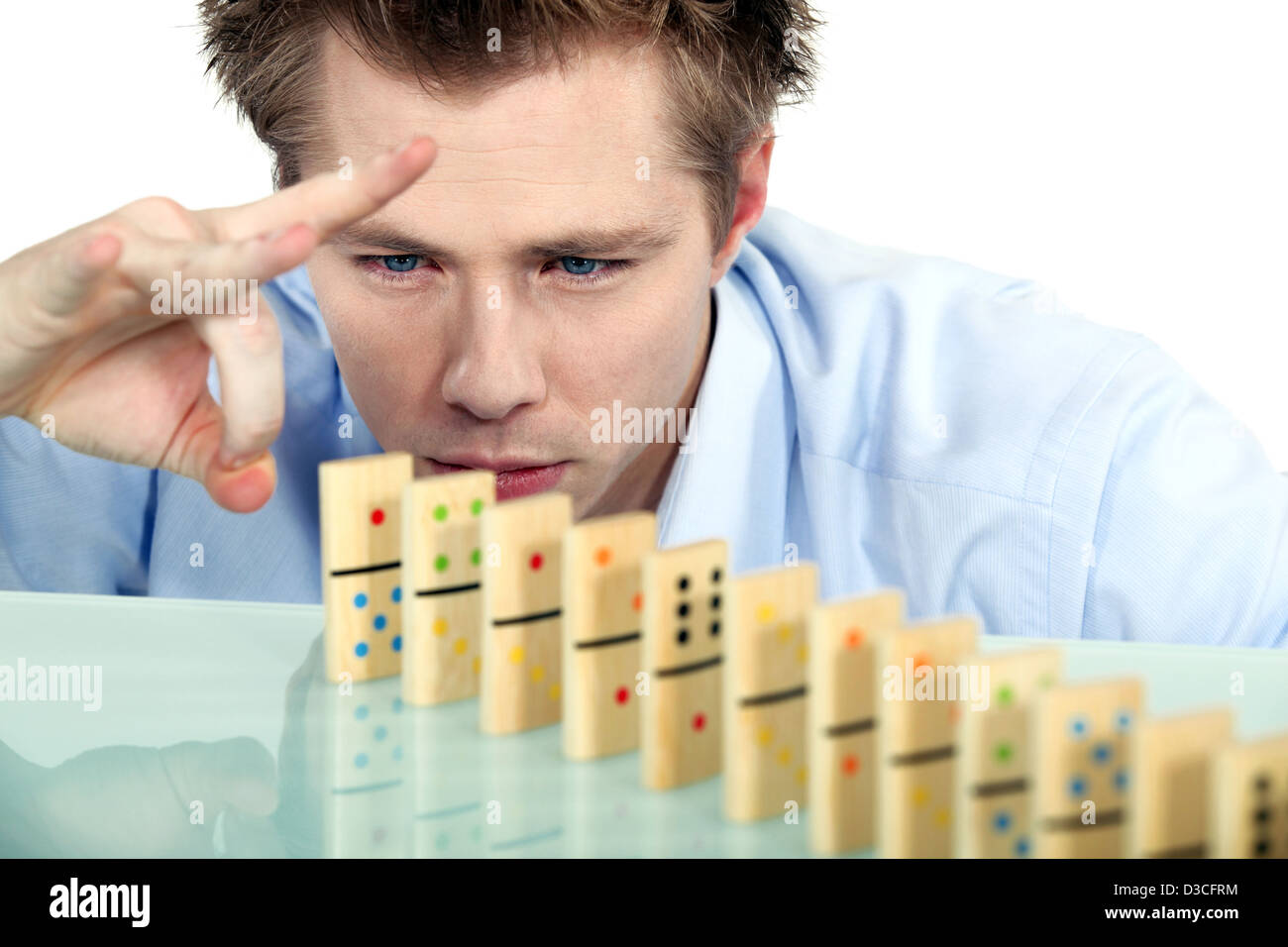 Hand finger flicking hi-res stock photography and images - Alamy