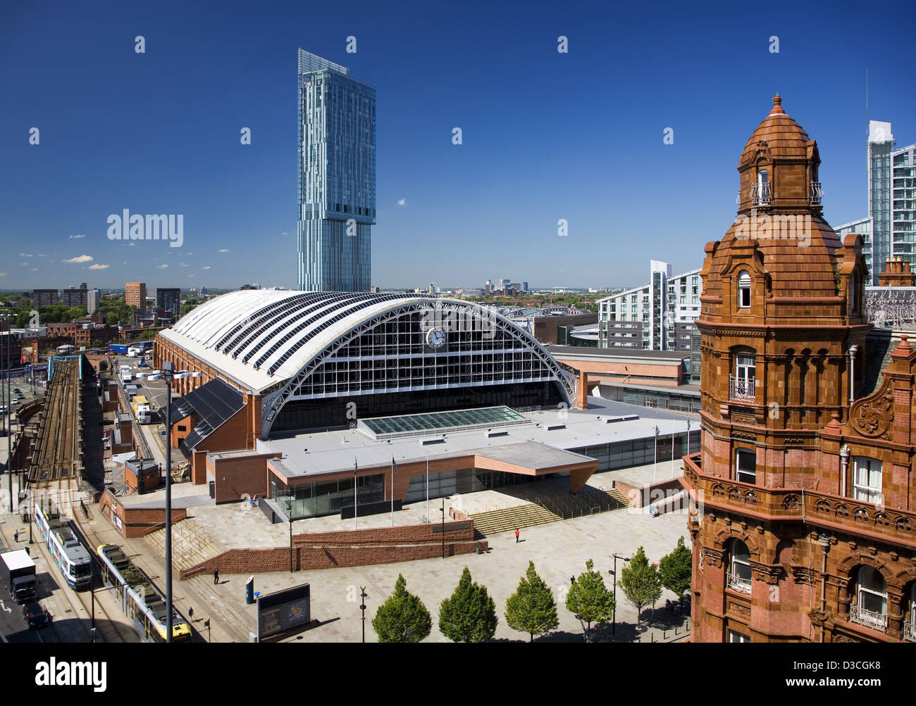 View Of Manchester Central Convention Centre And Beetham Tower With ...