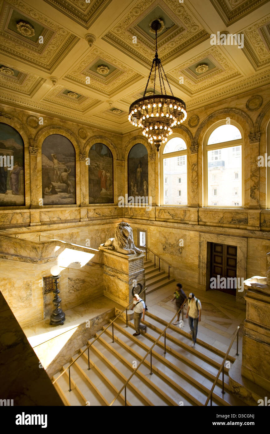 Boston Central Library, Boston, Massachusetts, Usa Stock Photo - Alamy