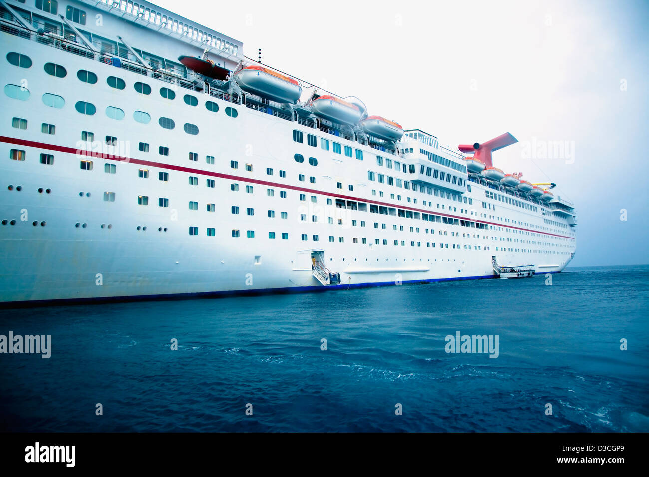 Side of a Cruise Ship Stock Photo - Alamy