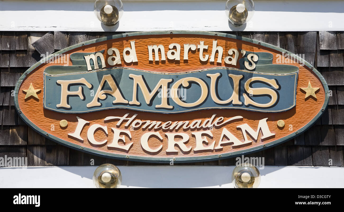 Sign, Martha's Vineyard, Massachusetts, Usa Stock Photo - Alamy
