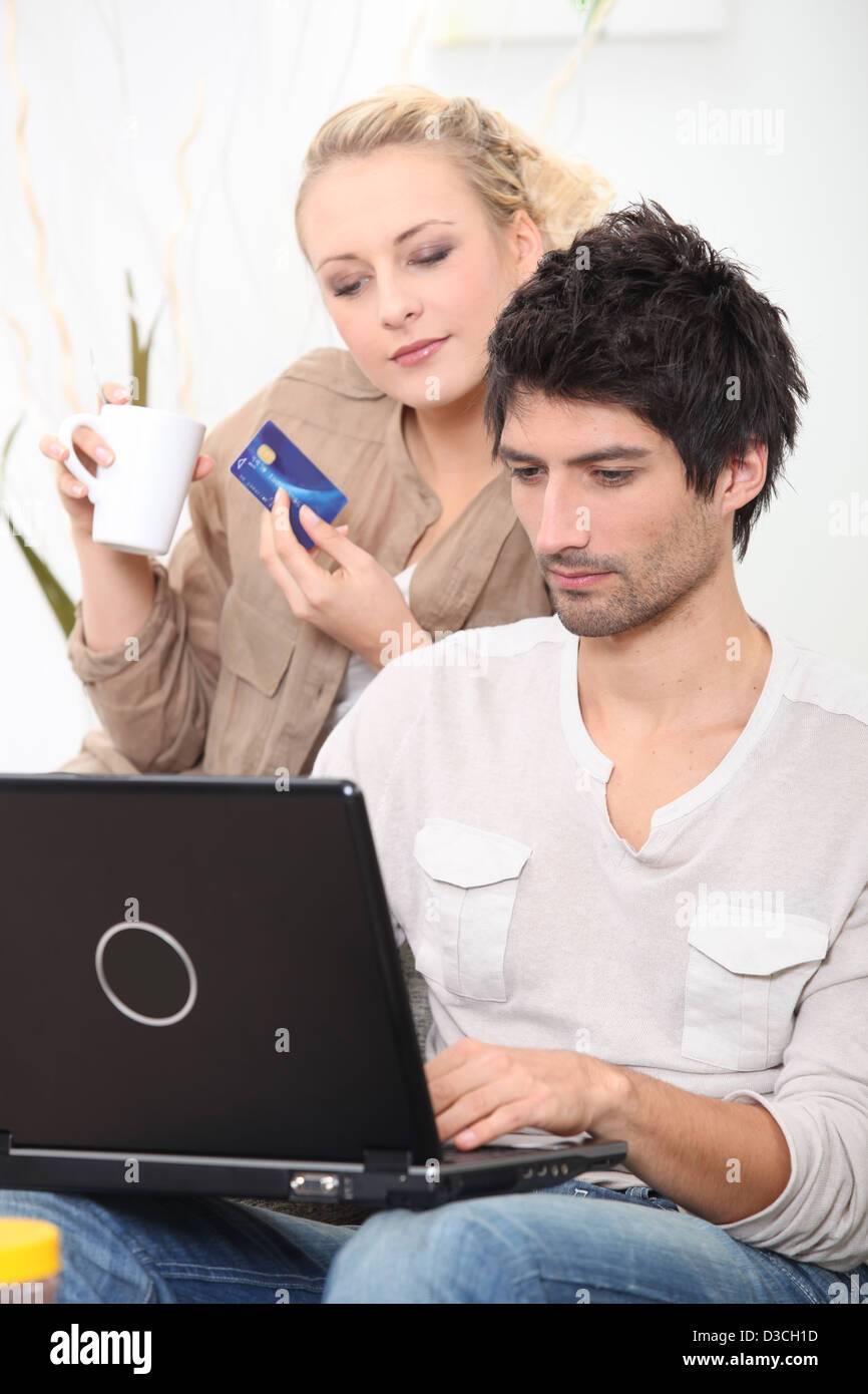 Shopping on the Internet Stock Photo - Alamy