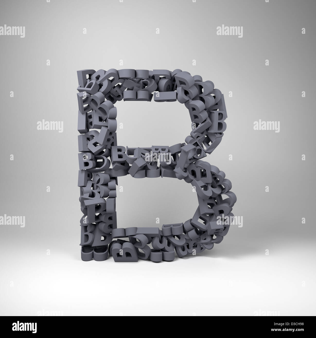 Letter b 3d hi-res stock photography and images - Alamy