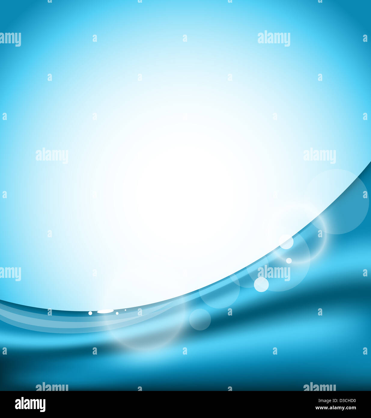 Illustration abstract blue water background, design template - vector ...