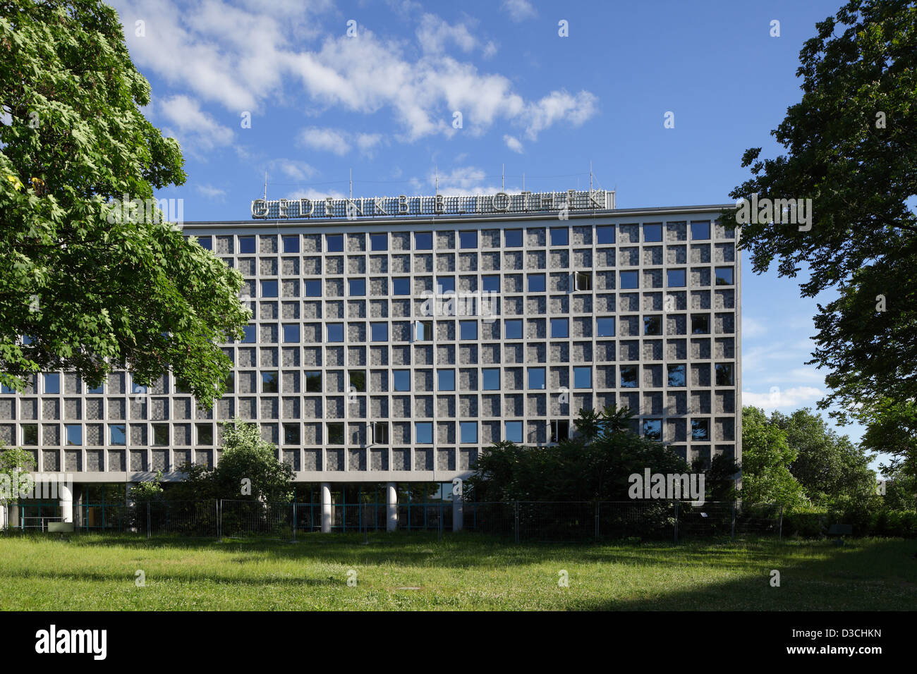 Berlin, Germany, at the American Memorial Library Bluecherplatz Stock ...